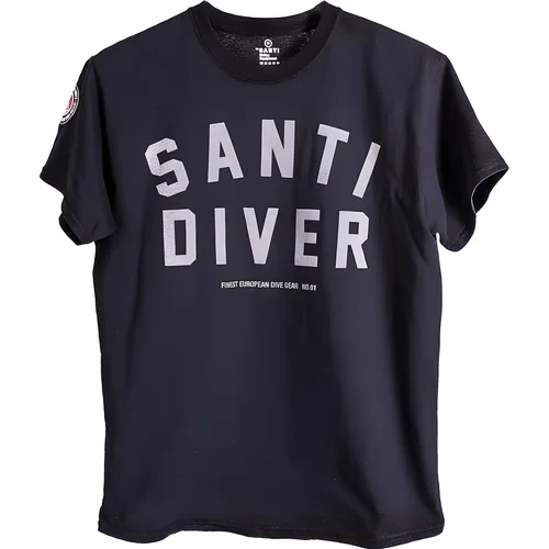 SANTI T-Shirt Santi Diver Black | dive shop Divezone